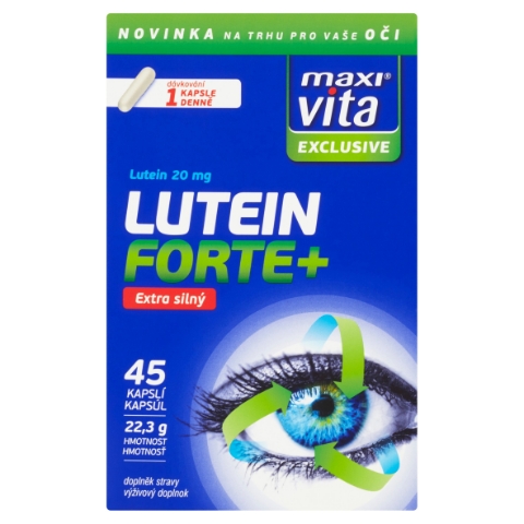 Maxi Vita Exclusive Lutein forte+ extra silný 45 kapslí 22,3g - TryIn